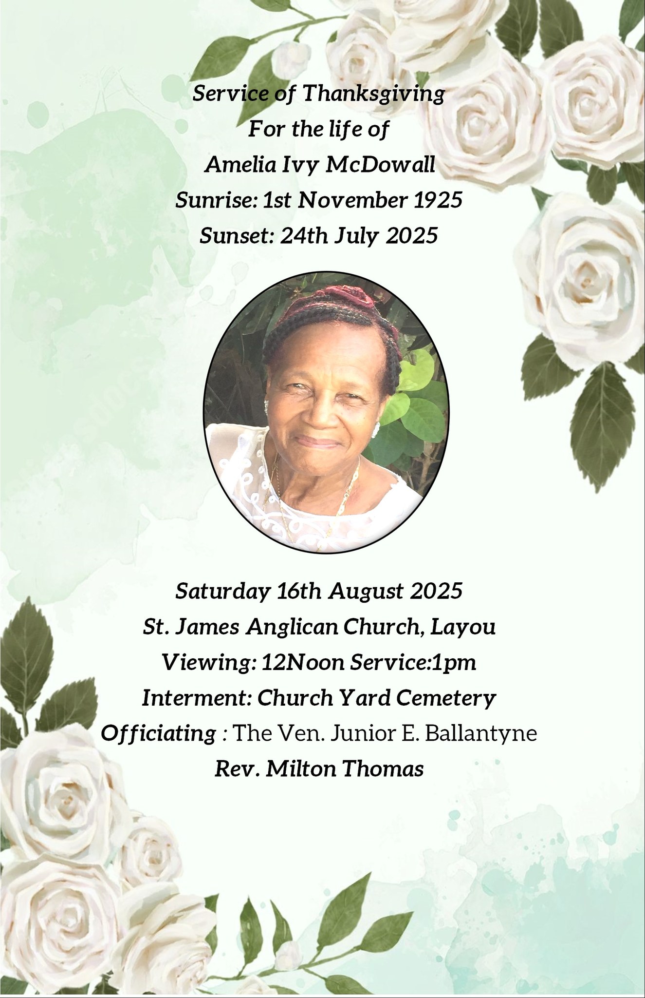 A Life Well Lived: Honoring Amelia Ivy McDowall – SVG AdzBoard